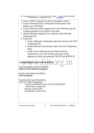 Liit tyit sem 5 enterprise java unit 5 important questins with ...