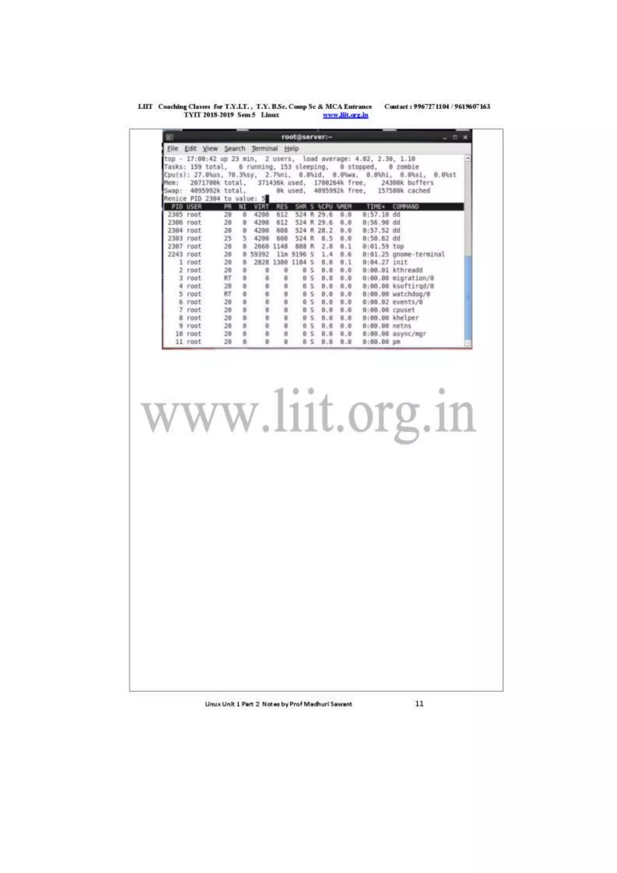 Liit tyit sem 5 linux unit 1 2018 most important questions with answers ...
