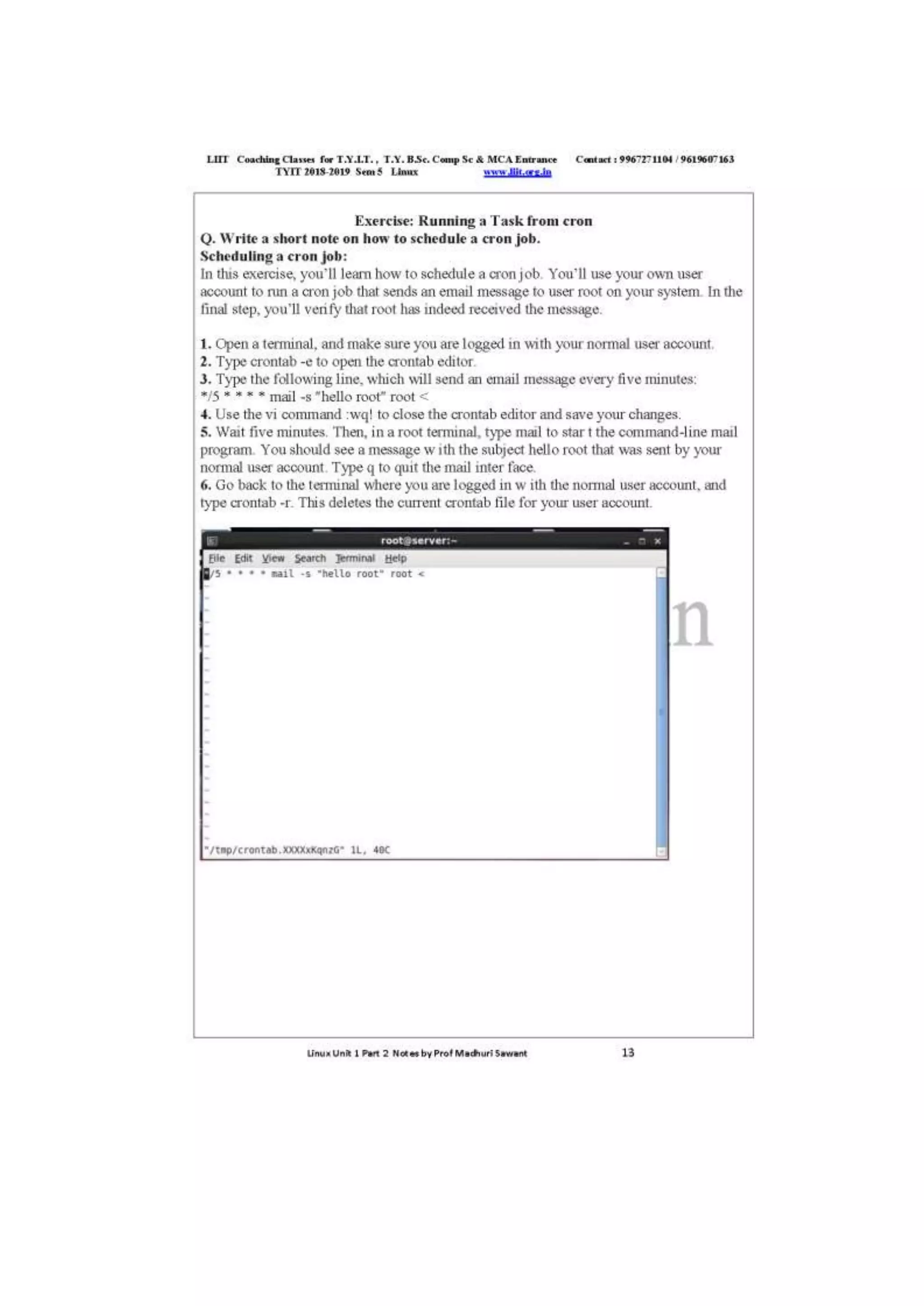 Liit tyit sem 5 linux unit 1 2018 most important questions with answers ...