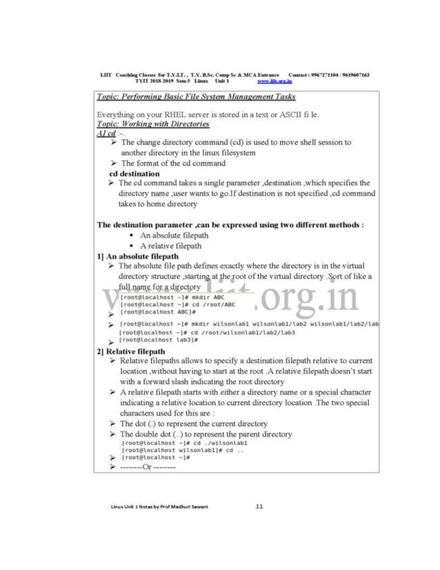 Liit Tyit Sem 5 Linux Unit 1 2018 Most Important Questions With Answers Pdf