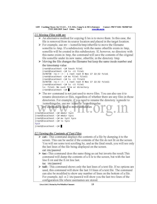 Liit tyit sem 5 linux unit 1 2018 most important questions with answers ...