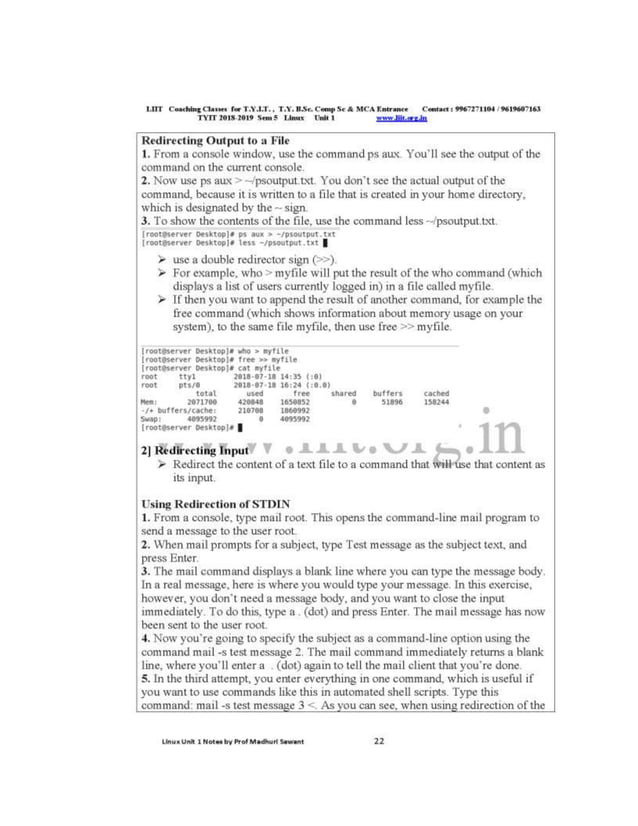 Liit tyit sem 5 linux unit 1 2018 most important questions with answers ...
