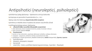 Lijekovi s djelovanjem na sžs (cns) | PPSX