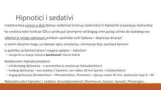 Lijekovi s djelovanjem na sžs (cns) | PPSX