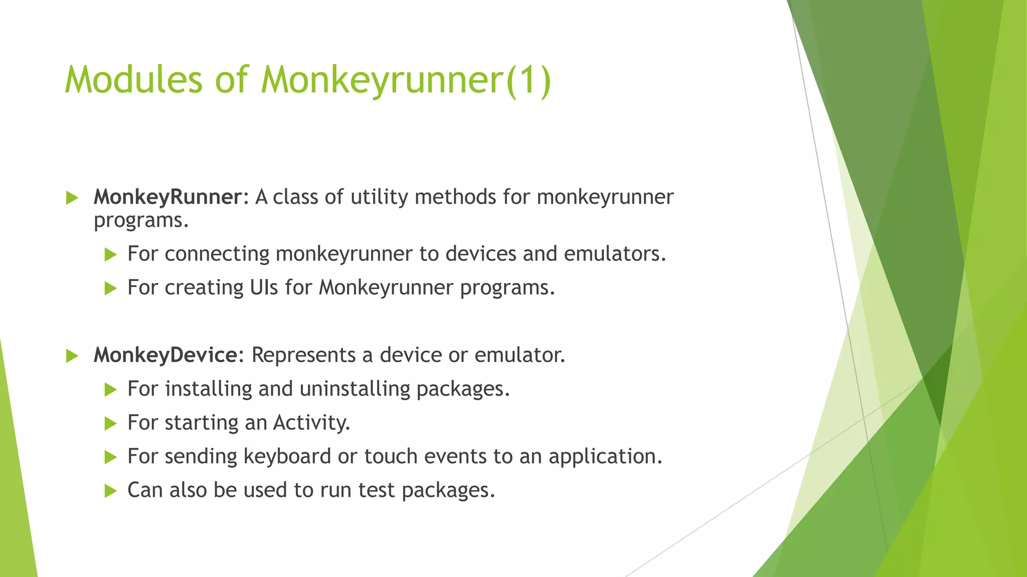 Lijie xia lx223809 monkeyrunner | PPT