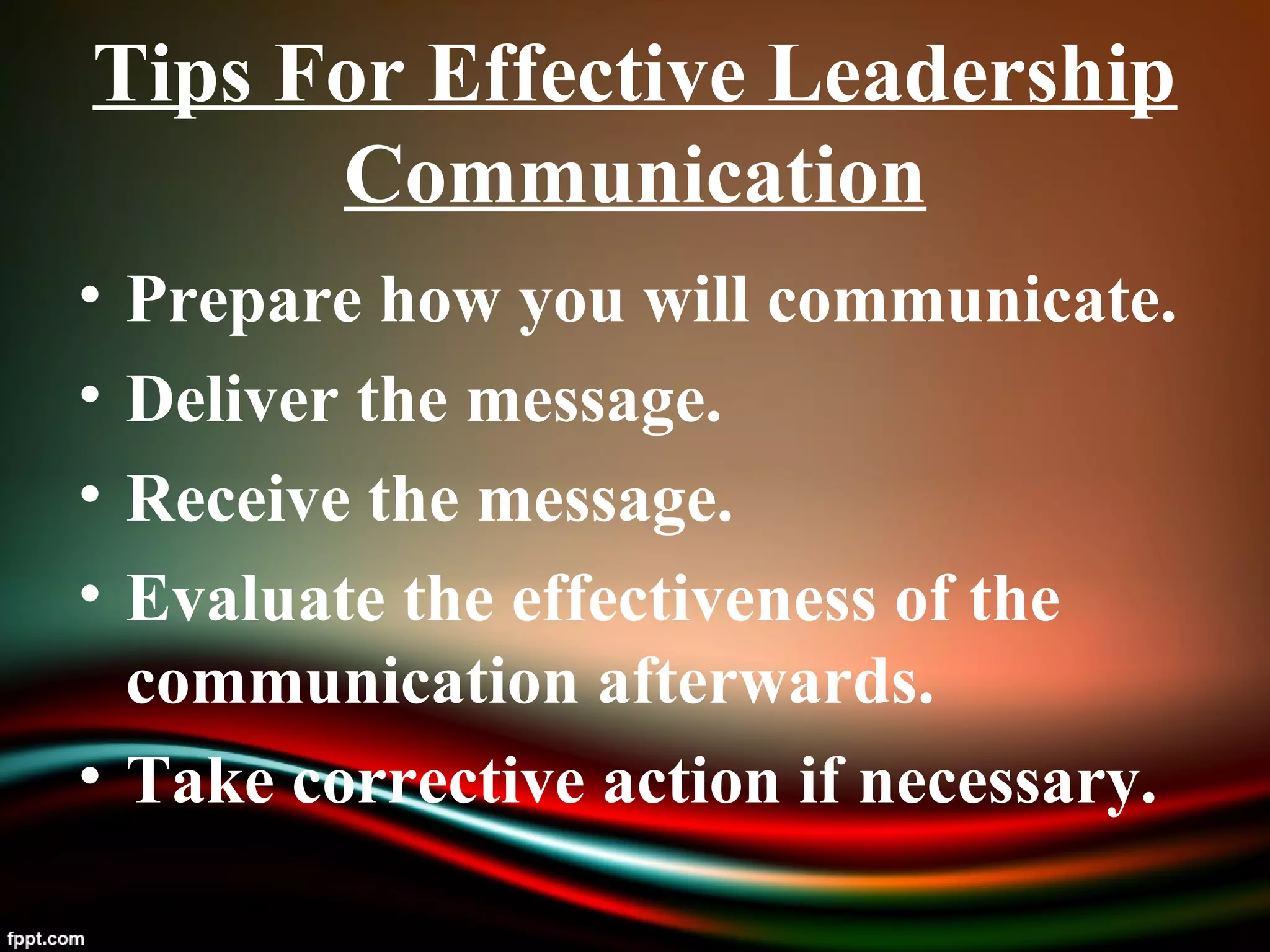 Effective Leadership Communication | PPT