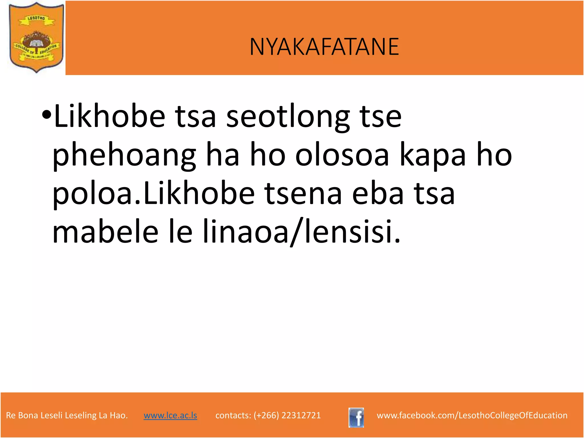 Lijo tsa basotho | PPTX
