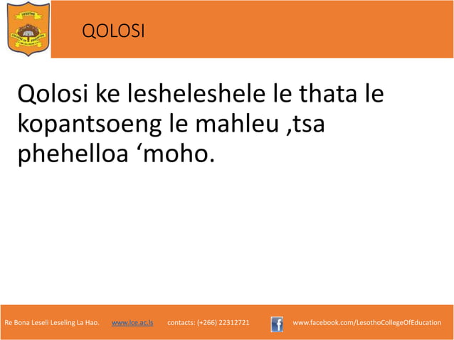 Lijo tsa basotho | PPTX