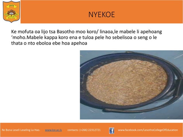 Lijo tsa basotho | PPTX