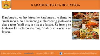 Likaraburetso | PPTX