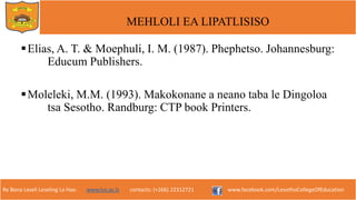 Likaraburetso | PPTX