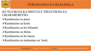 Likaraburetso | PPTX