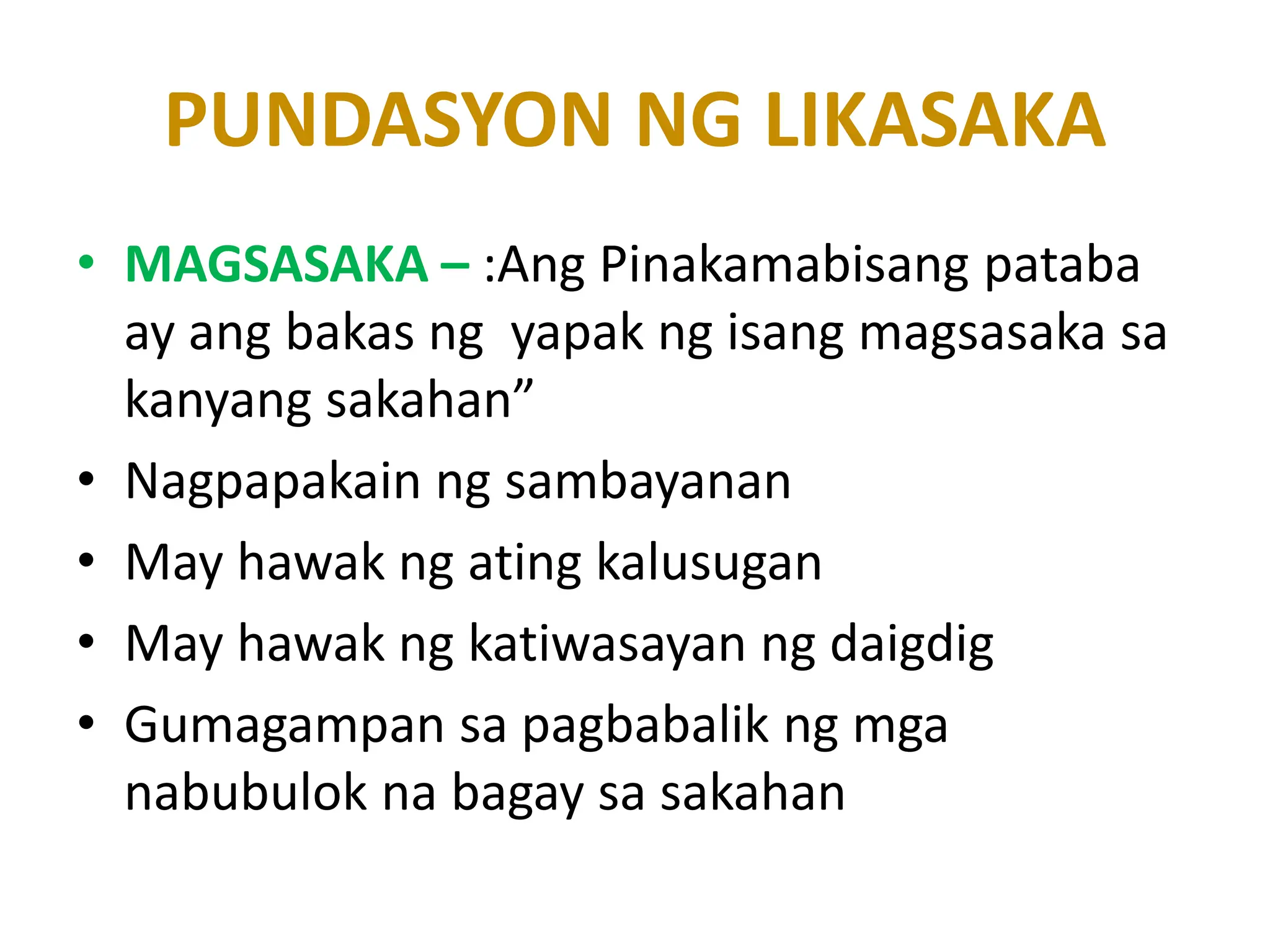 LIKASAKA ang natural na paraan ng pagsasaka | PPTX
