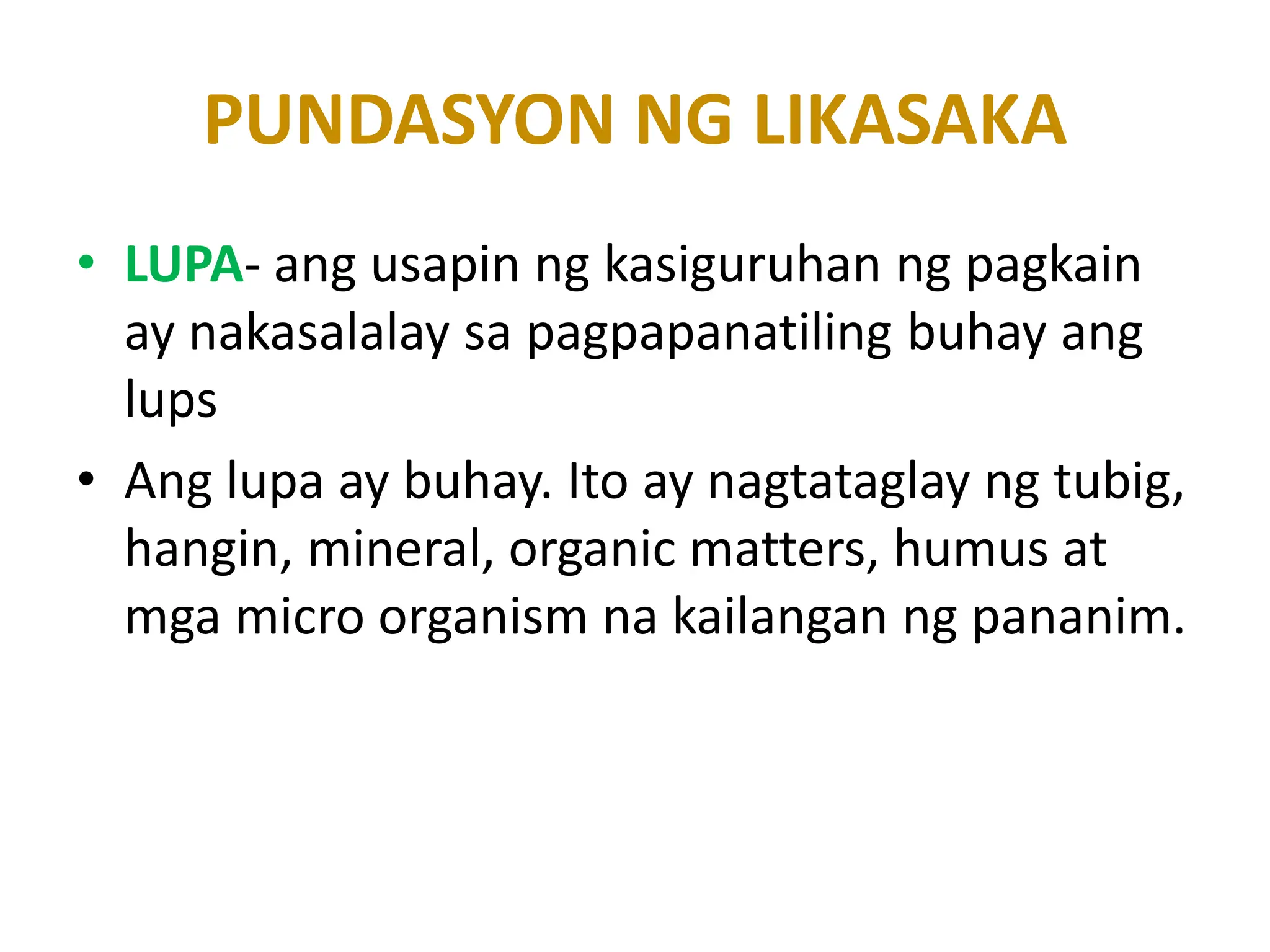 LIKASAKA ang natural na paraan ng pagsasaka | PPTX