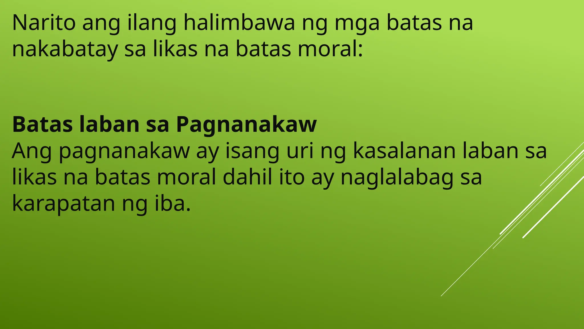 LIKAS NA BATAS MORAL.EDUKASYON SA PAGPAPAKATAOpptx | PPTX
