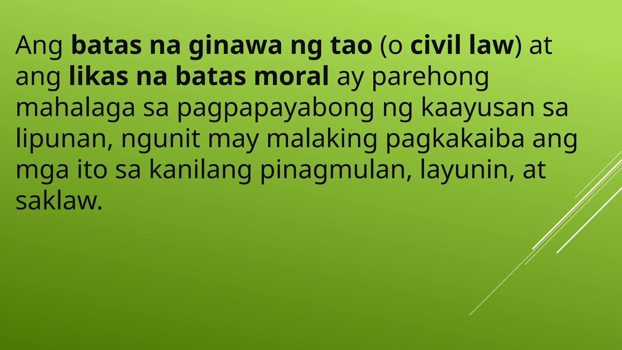LIKAS NA BATAS MORAL.EDUKASYON SA PAGPAPAKATAOpptx | PPTX