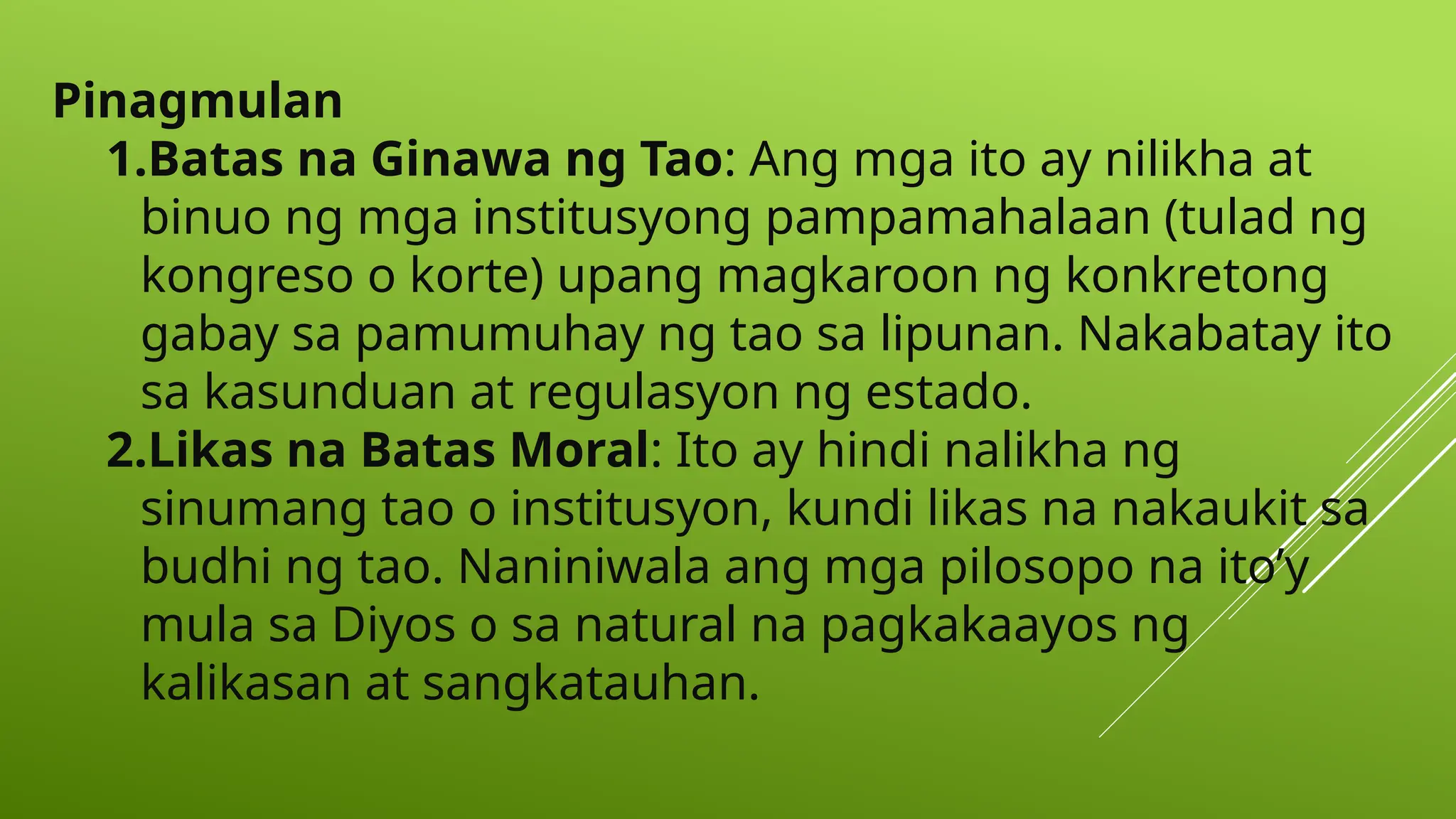 LIKAS NA BATAS MORAL.EDUKASYON SA PAGPAPAKATAOpptx | PPTX