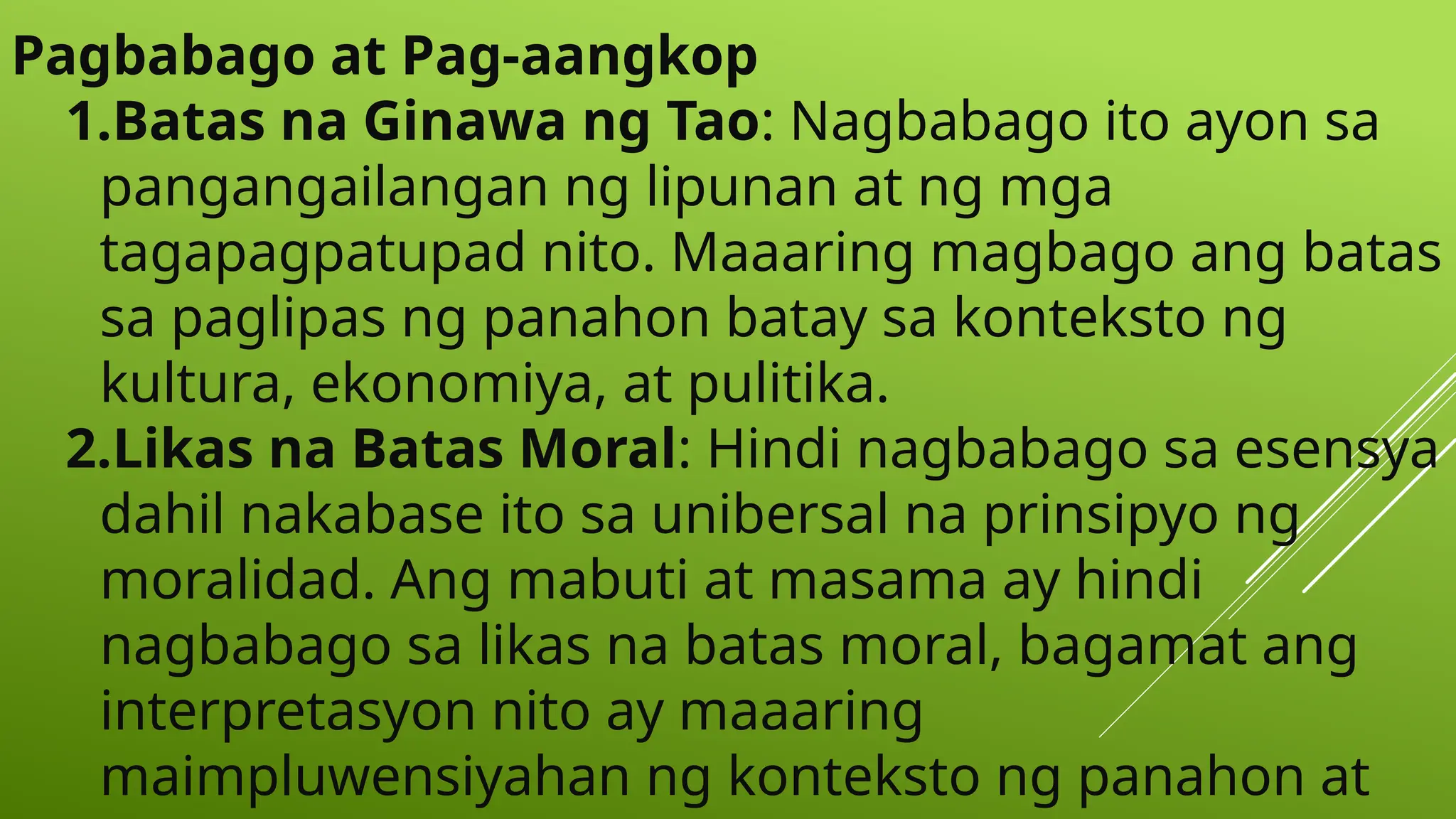 LIKAS NA BATAS MORAL.EDUKASYON SA PAGPAPAKATAOpptx | PPTX