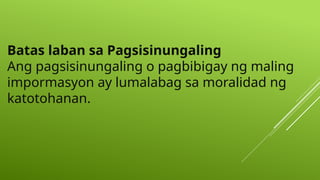LIKAS NA BATAS MORAL.EDUKASYON SA PAGPAPAKATAOpptx | PPTX
