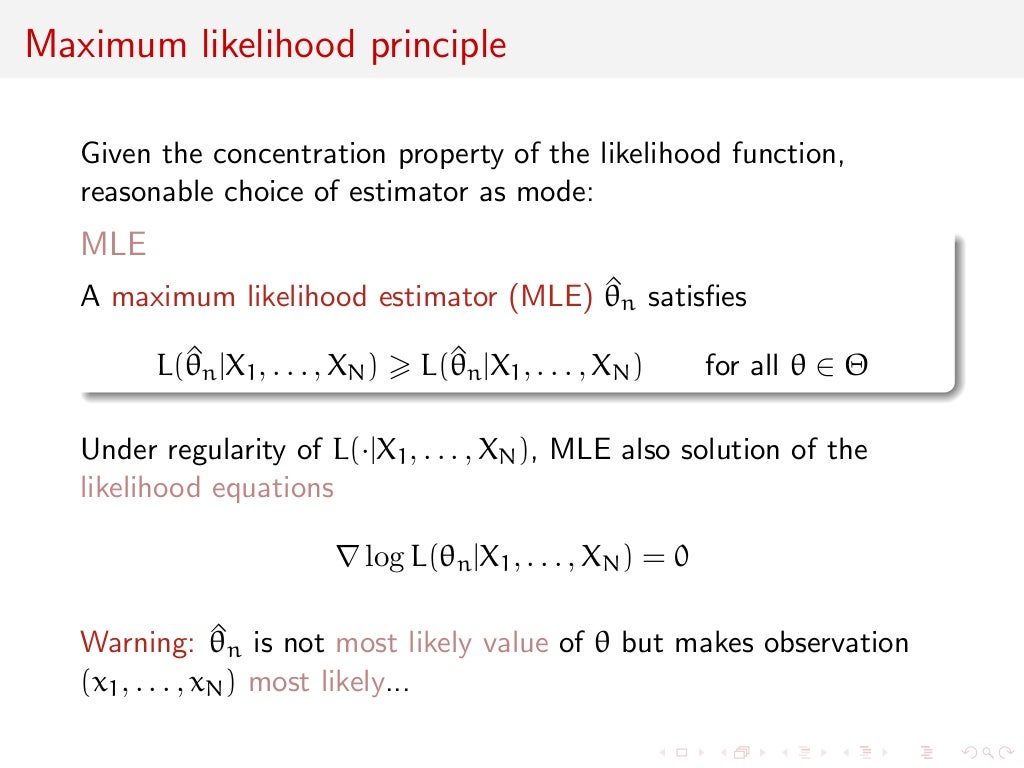 Statistics 1 Estimation Chapter 3 Likelihood Function And Likelih