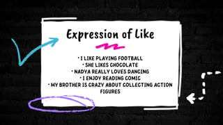 ENGLISH EXPRESSION OF LIKE DISLIKE.pptx | Free Download