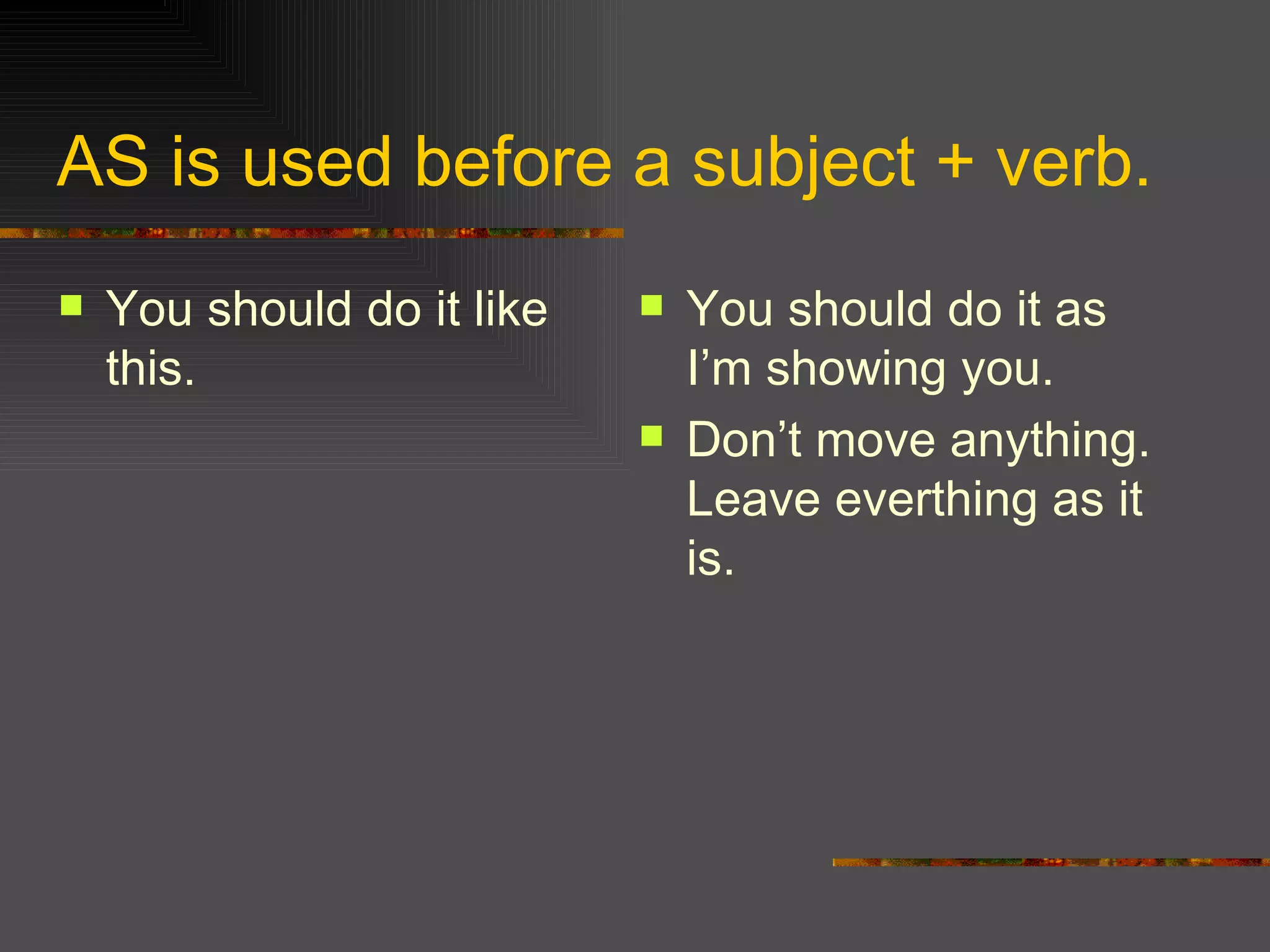 Like Versus As | PPT