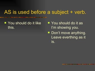 Like Versus As | PPT