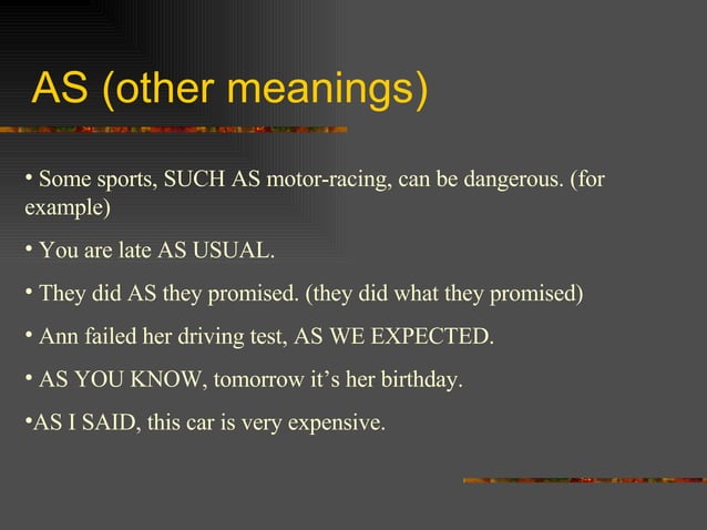 Like Versus As | PPT