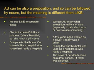 Like Versus As | PPT