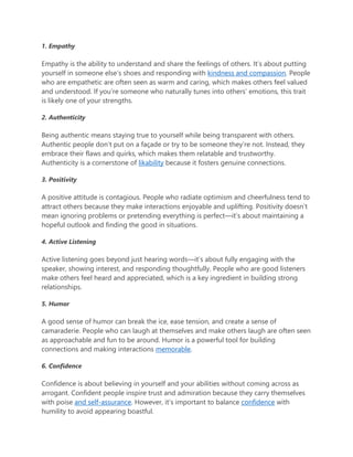 Likeable Person Test.Test your personality | PDF