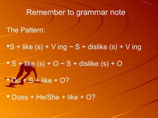 Like and dislike | PPT