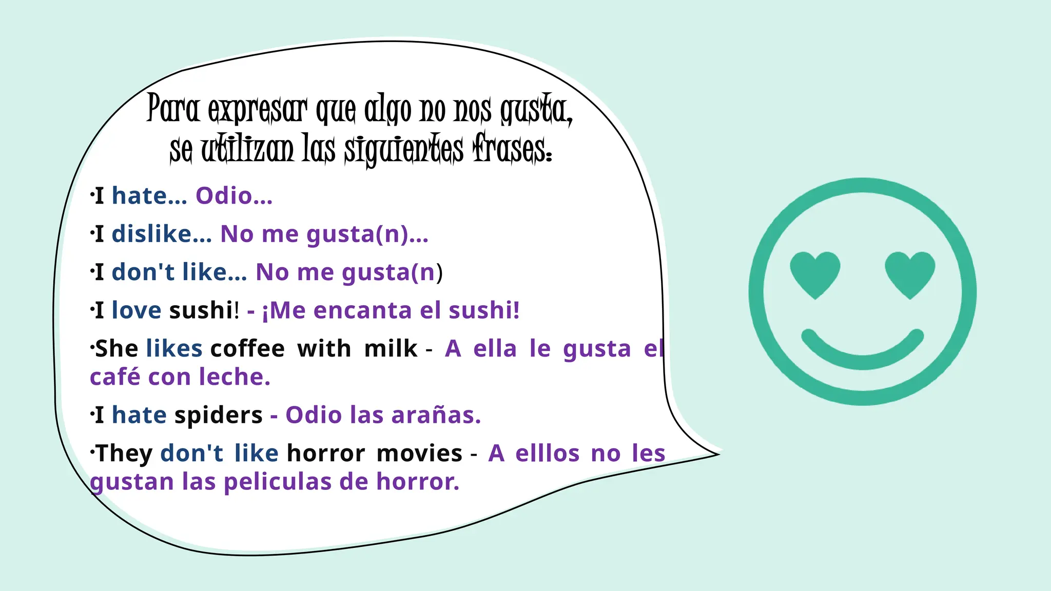 curso de ingles con el tema like and dislike.pptx