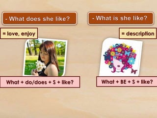 To Like and To Be Like - the difference in meaning and use + practice ...