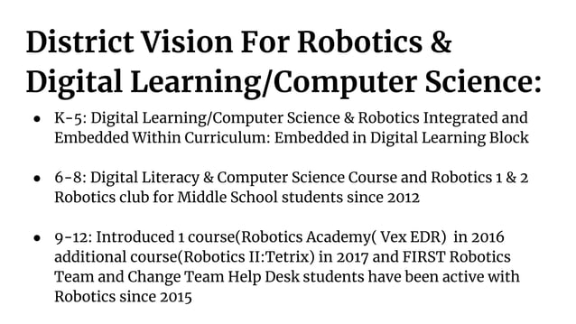 A Rubric For District Robotics Success: A Buyer's Guide & Hands On ...