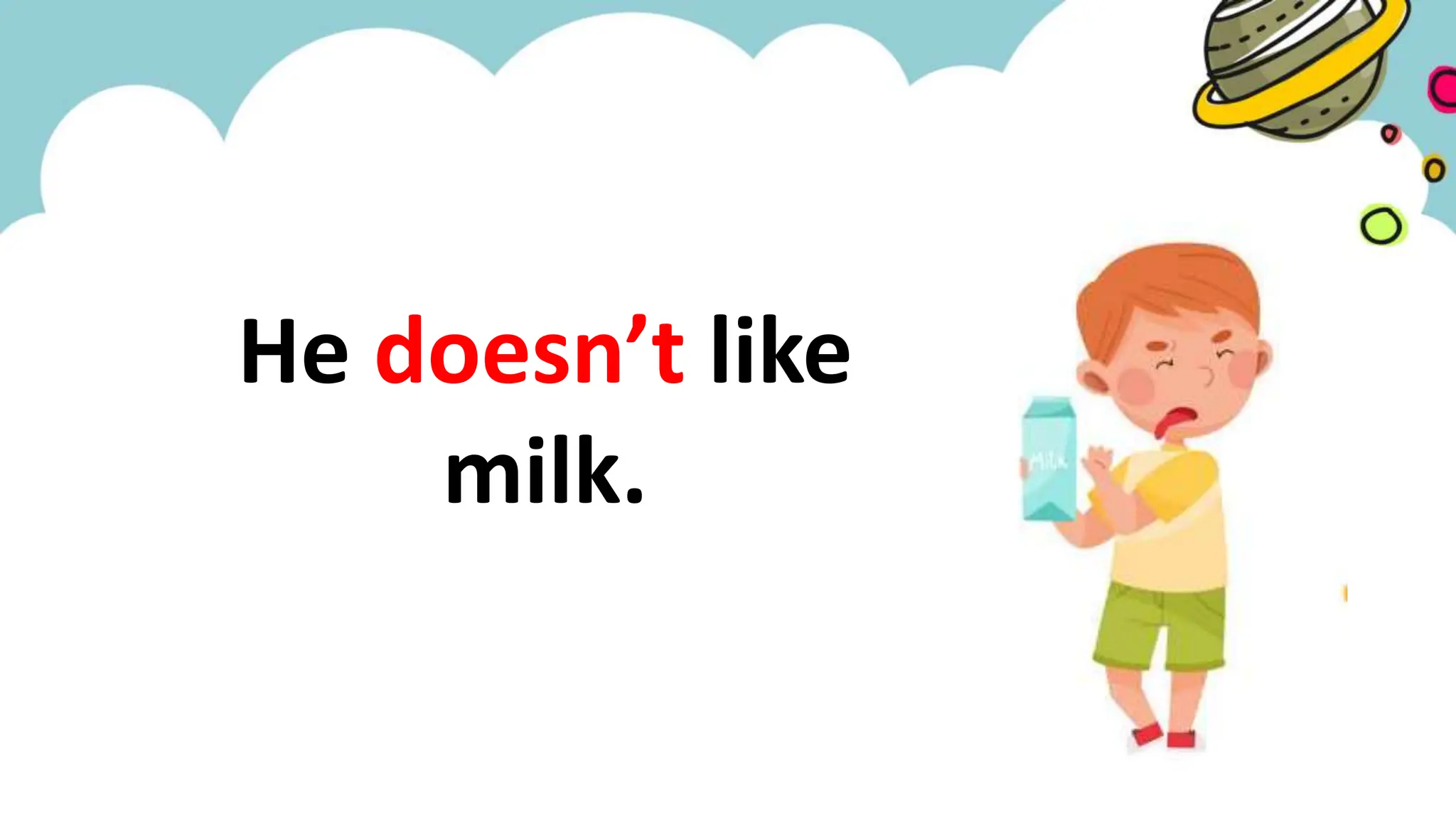 Talking about like and dislike and third person of the verb | PPTX