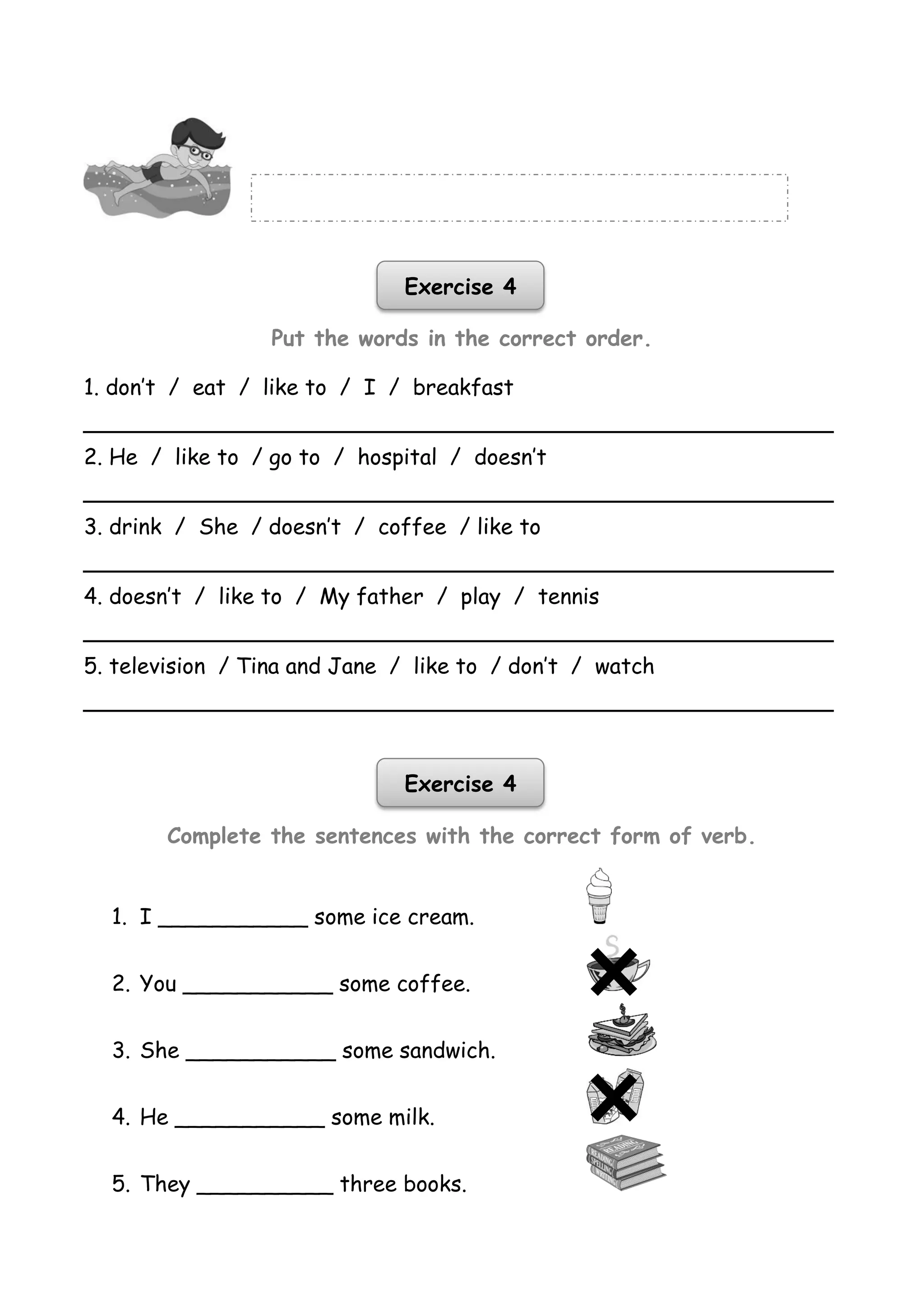 Like - like to - want | PDF