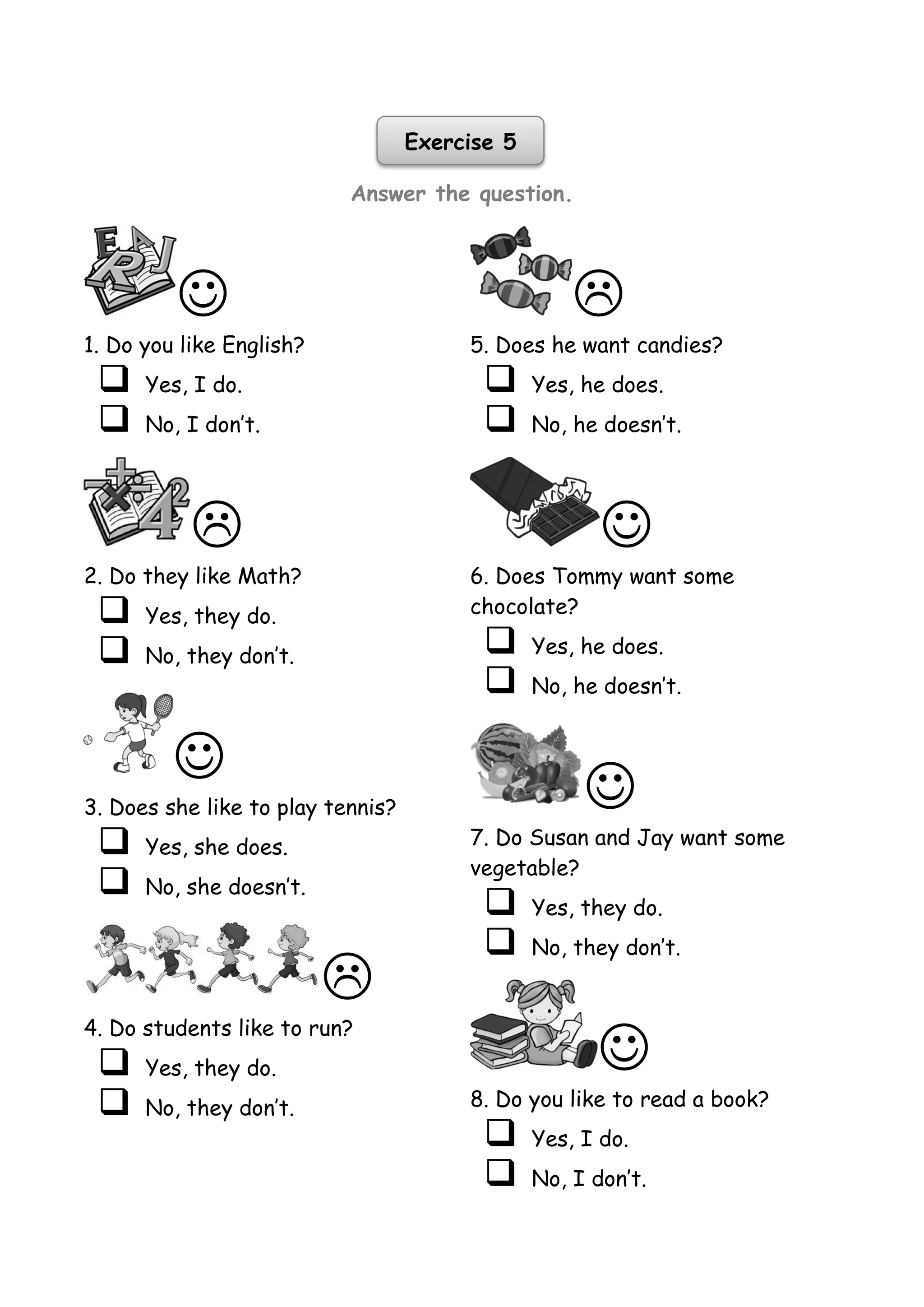 Like - like to - want | PDF