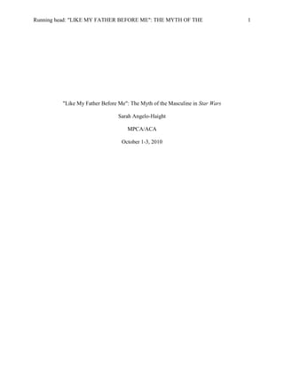 Like my father before me paper | DOCX | Science Fiction | Genres