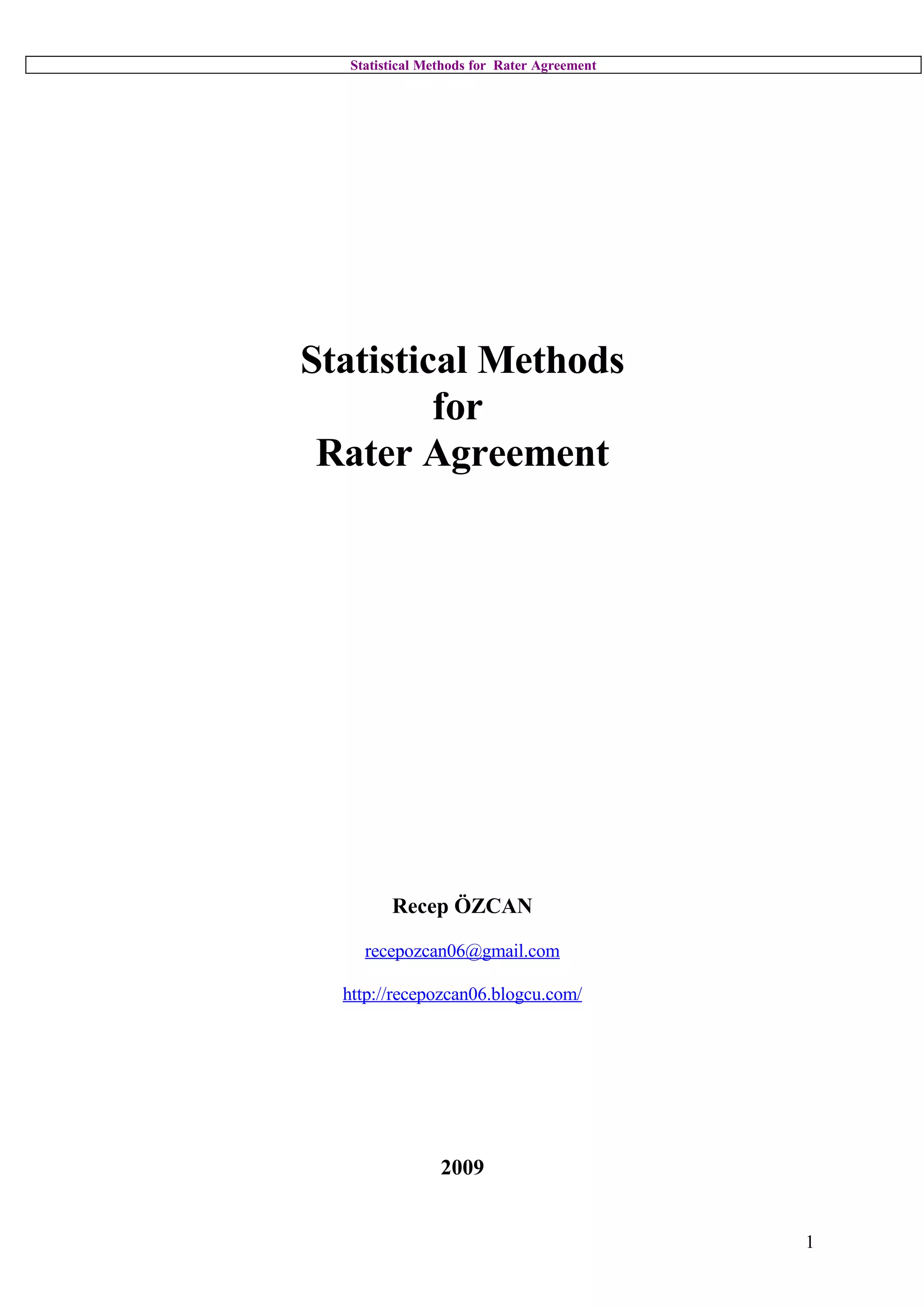 Statistical Methods | DOC