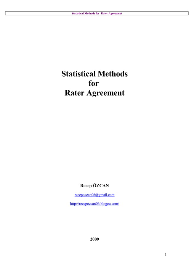 Statistical Methods | PDF