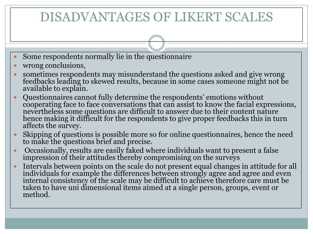 Reliability of likert scale - transportfer