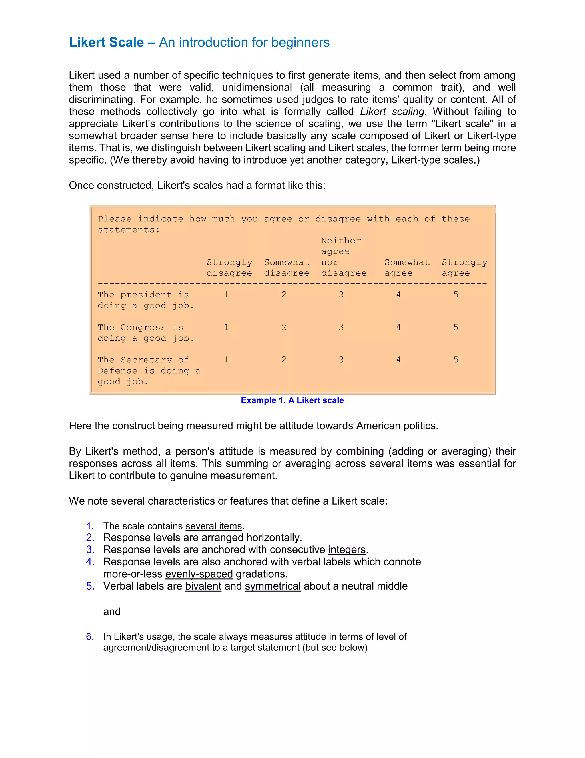 Likert scale an introduction for beginners | PDF