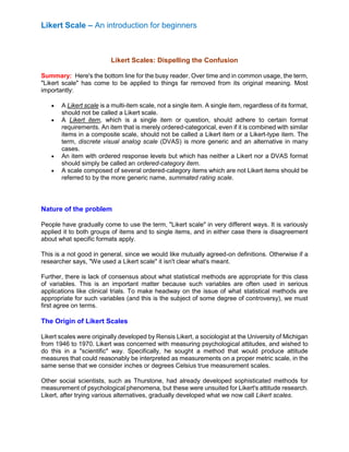 Likert scale an introduction for beginners | PDF