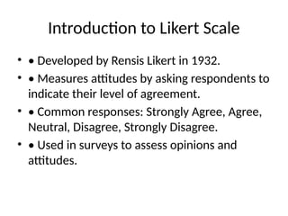 Likert_Scale_and_Checklists. Assessment in learning 2pptx | PPTX