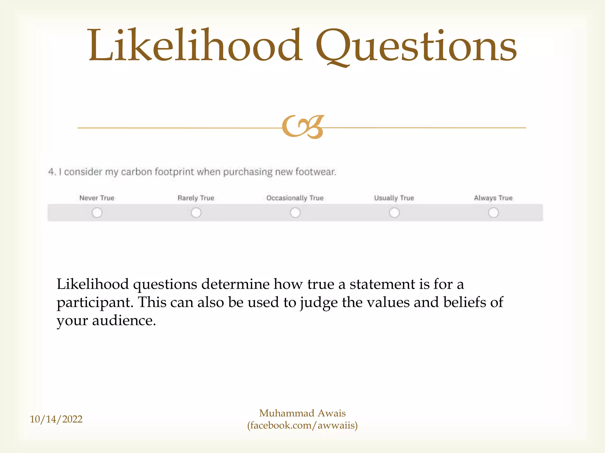Likert Scale and Types of Questions - Mass Media Research.pptx