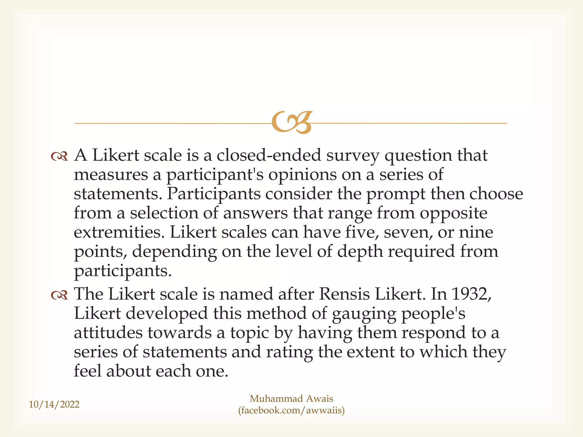 Likert Scale and Types of Questions - Mass Media Research.pptx