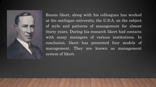Likert's scale theory | PPTX