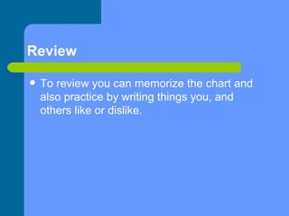 Likes And Dislikes | PPT