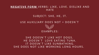LIKES AND DISLIKES, gustos y tambien disgustos | PPTX