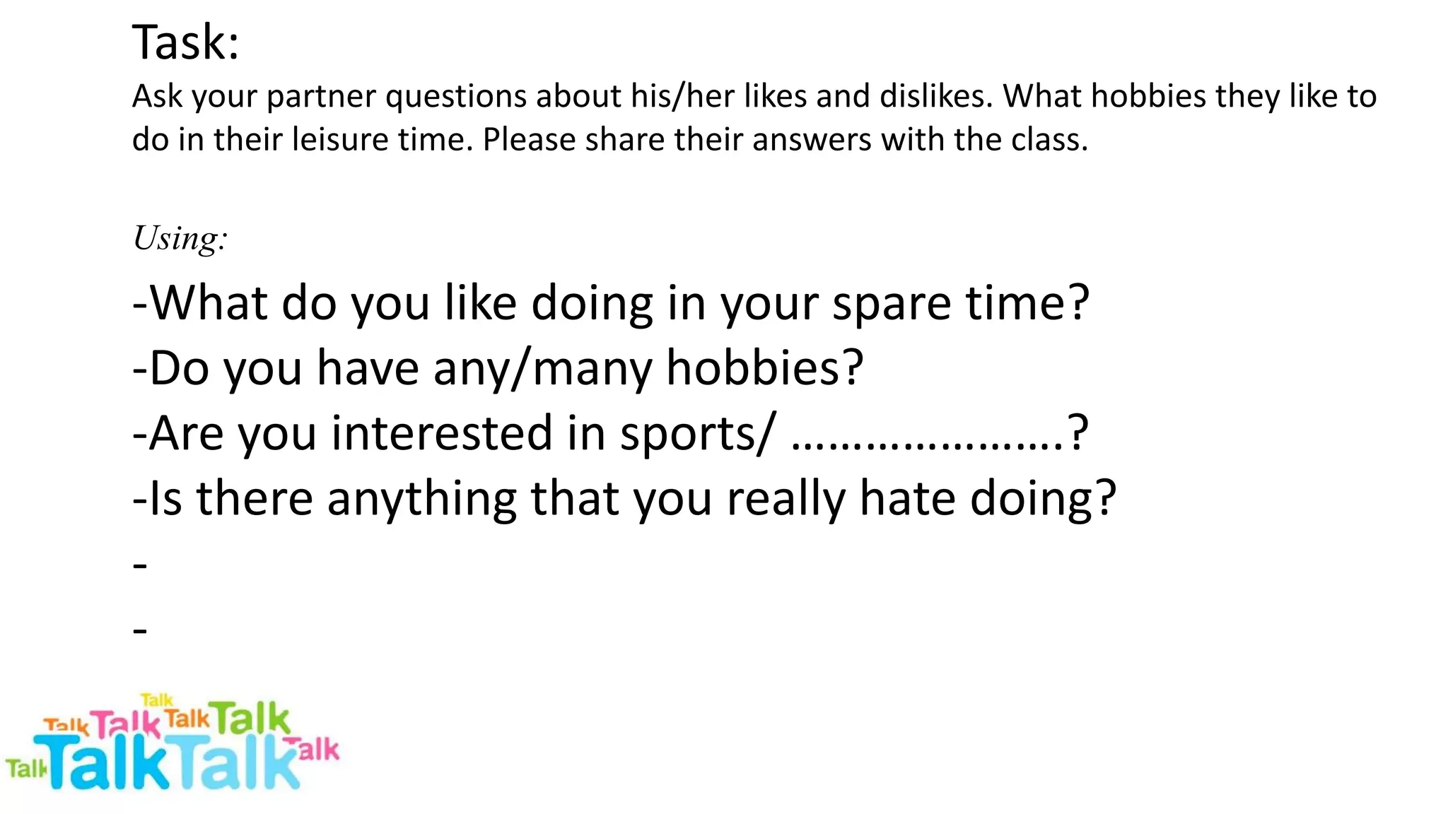 LIKES AND DISLIKES | PPTX